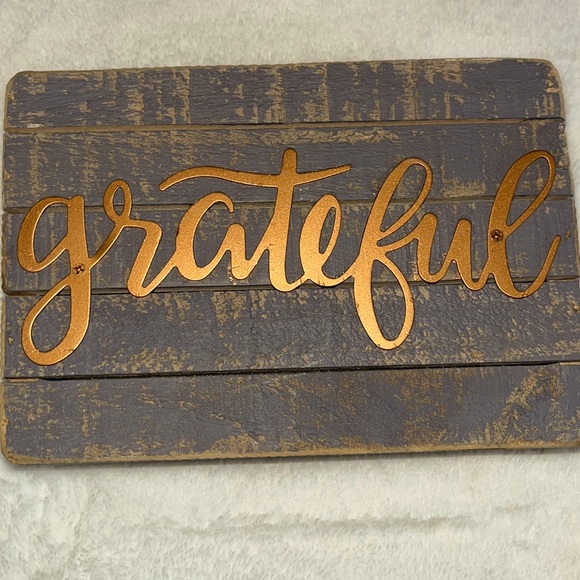 Accents | Grateful Sign Rustic | Poshmark